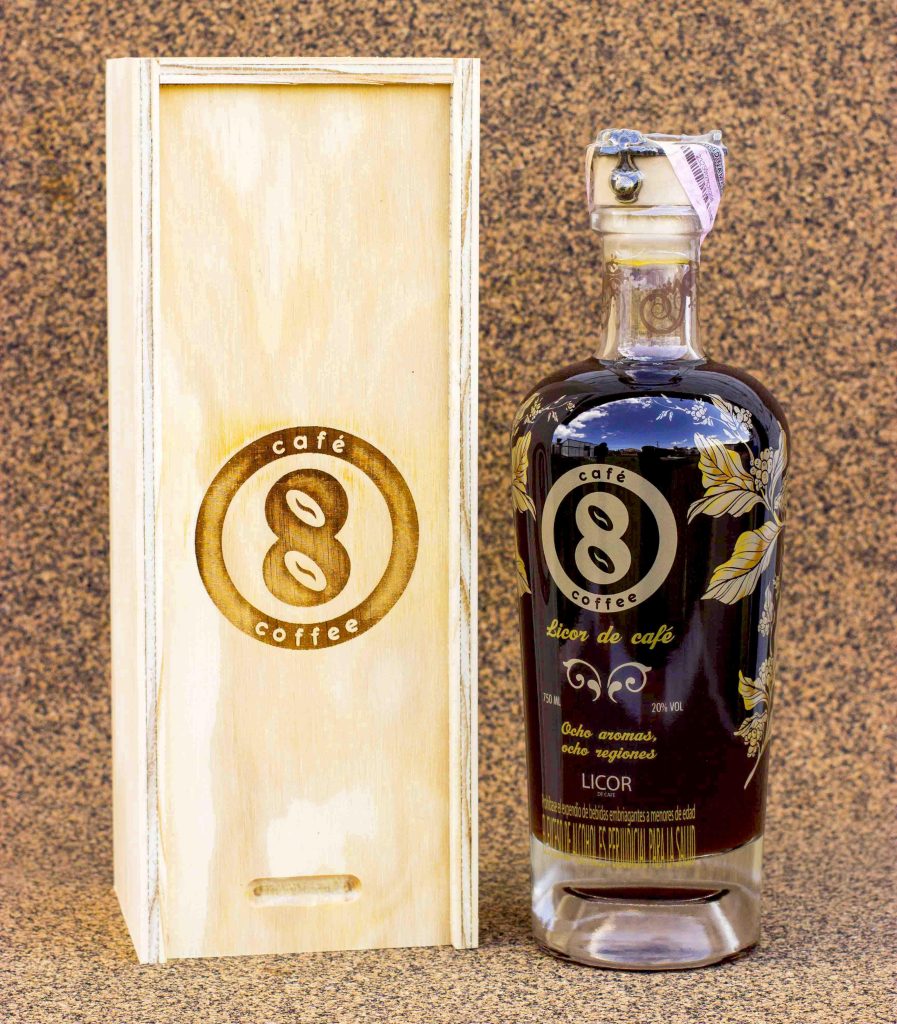 Licor de Café Ocho Regiones en estuche de madera | Cafe8Coffee